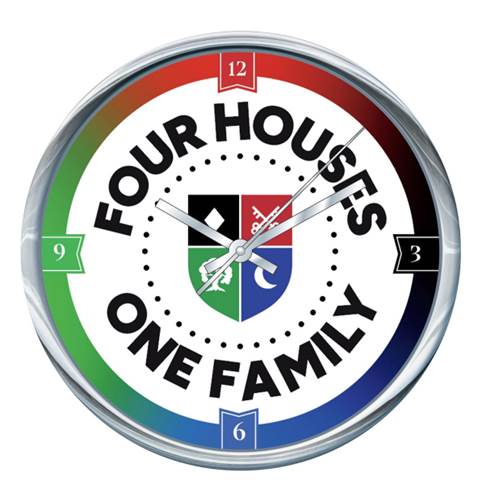 4 Houses Wall Clock – The Ron Clark Academy