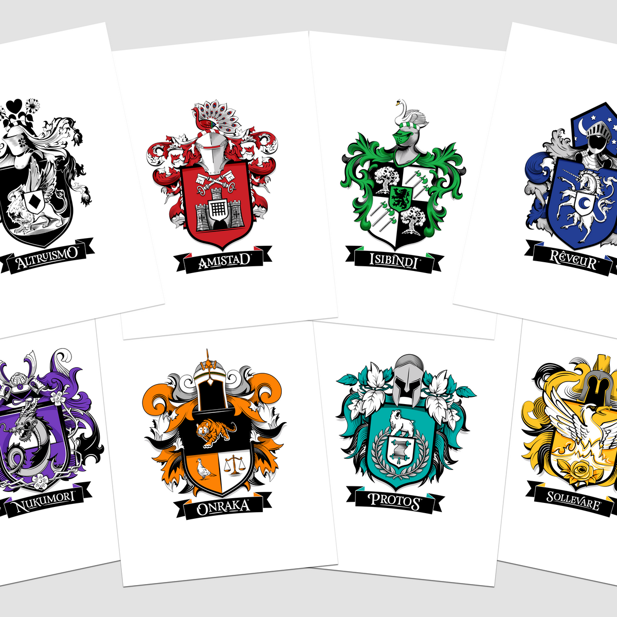 8 House Crest Poster Bundle – The Ron Clark Academy