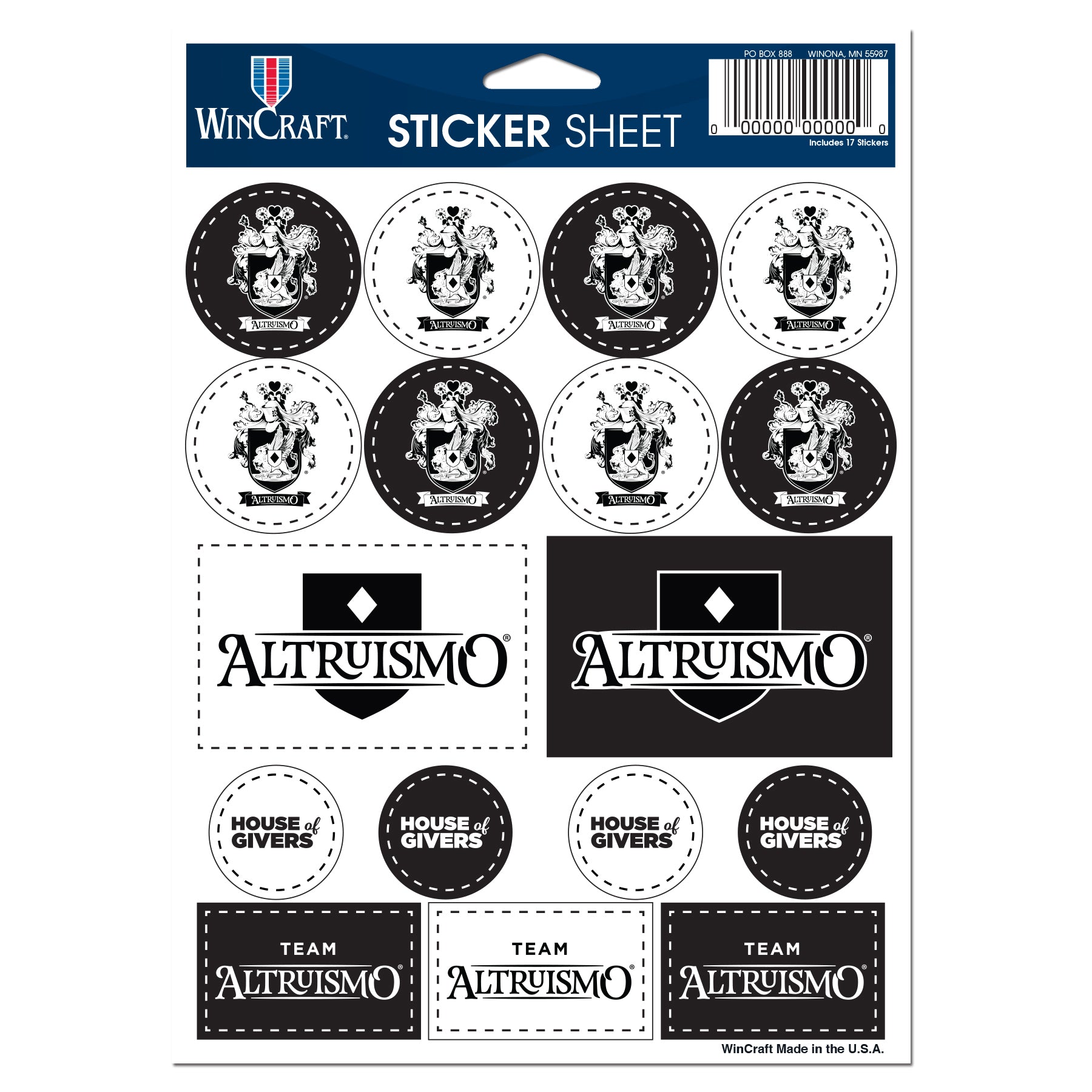 Altruismo House Sticker Sheet – The Ron Clark Academy