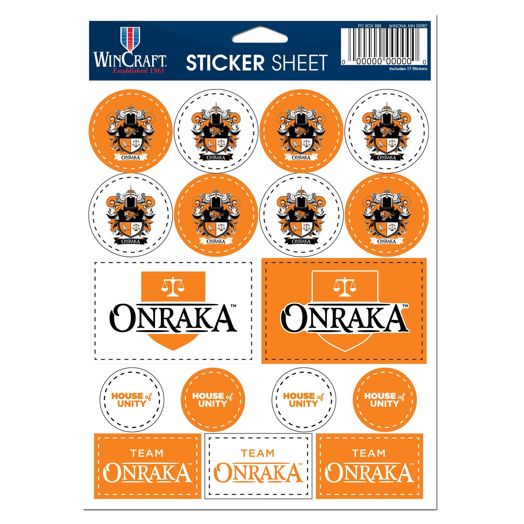 Onraka House Sticker Sheet – The Ron Clark Academy