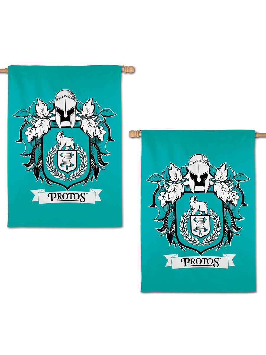 Protos Vertical House Crest Flag – The Ron Clark Academy